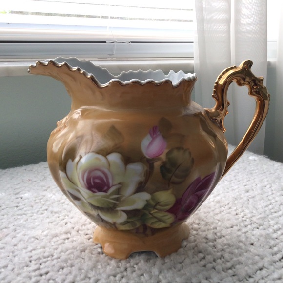 Lefton | Kitchen | Vintage China Handpainted 48 Ounce Pitcher Lefton ...